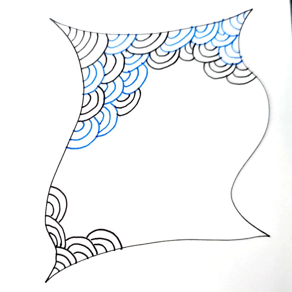 Muster von Hand zeichnen - Schritt für Schritt